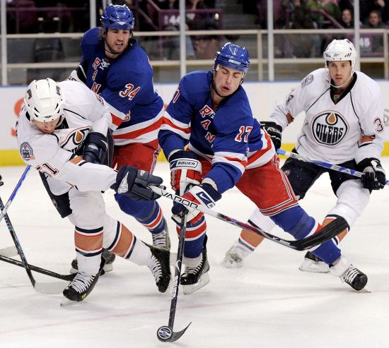 Rangers Brandon Dubinsky 2nd R Aaron Editorial Stock Photo - Stock ...