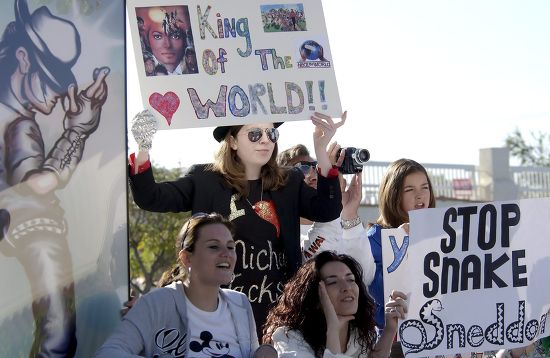 Supporters Michael Jackson React Arrival Us Editorial Stock Photo ...