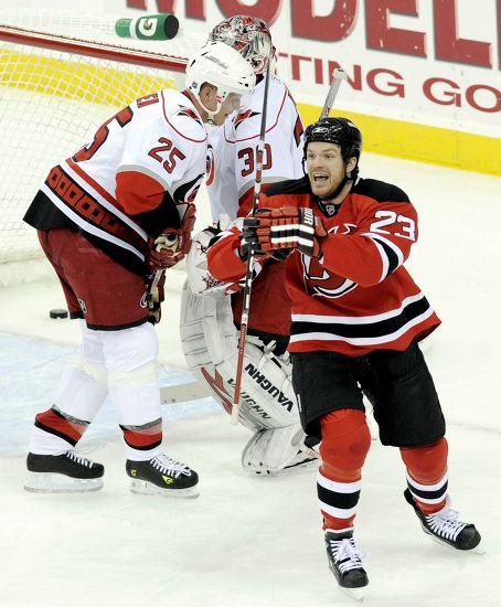 Devils David Clarkson R Celebrates Scoring Editorial Stock Photo ...