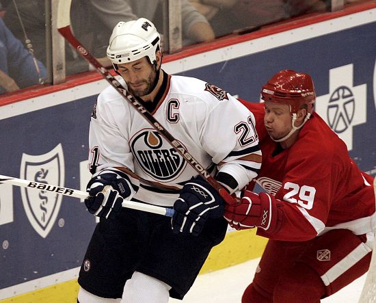 Edmonton Oilers Jason Smith L Detroit Editorial Stock Photo - Stock ...