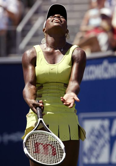 Us Serena Williams Reacts After Hitting Editorial Stock Photo - Stock ...