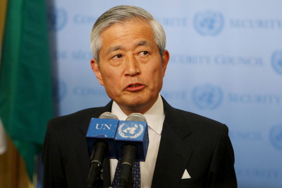 Yukio Takasu Japans Ambassador United Nations Editorial Stock Photo ...