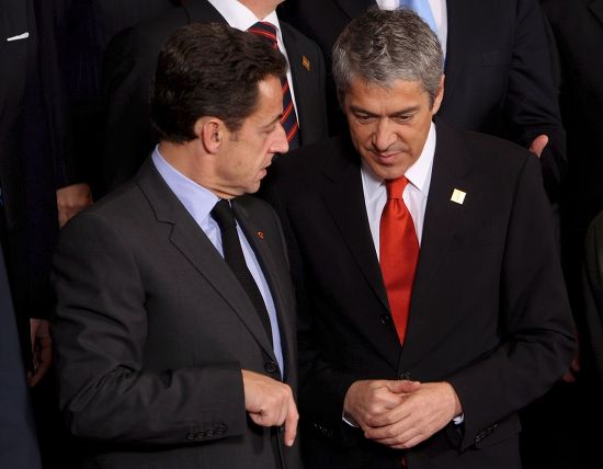 Portugese Prime Minister Jose Socrates R Editorial Stock Photo - Stock ...