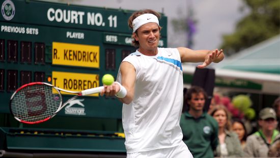 Us Tennis Player Robert Kendrick Returns Editorial Stock Photo - Stock ...