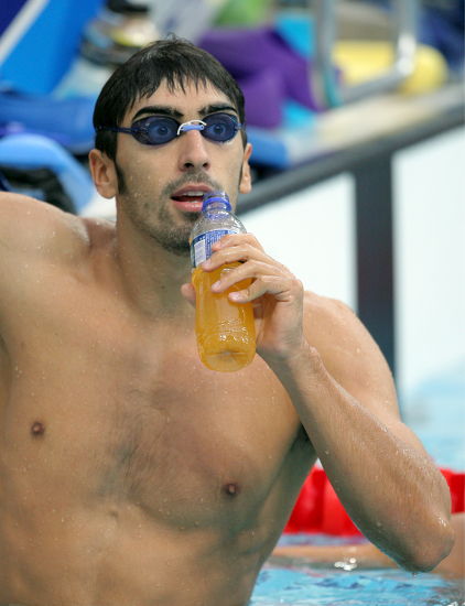 Italian Swimmer Filippo Magnini Takes Drink Editorial Stock Photo ...