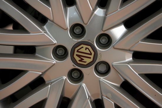 Mg Rover Logo Seen On Wheel Editorial Stock Photo - Stock Image ...