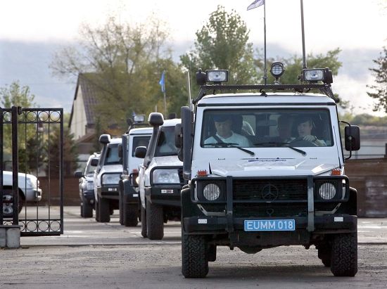 Observers European Union Monitoring Mission Visit Editorial Stock Photo ...