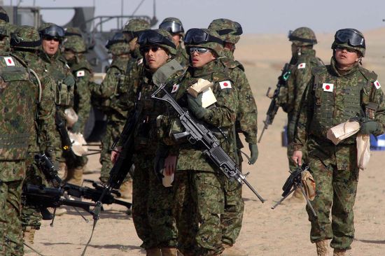 Japanese Self Defence Forces During Live Editorial Stock Photo - Stock ...