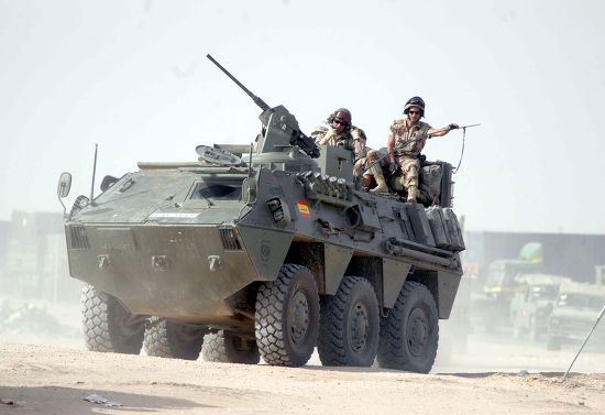 Spanish Soldiers Convoy Last Batch Spanish Editorial Stock Photo ...