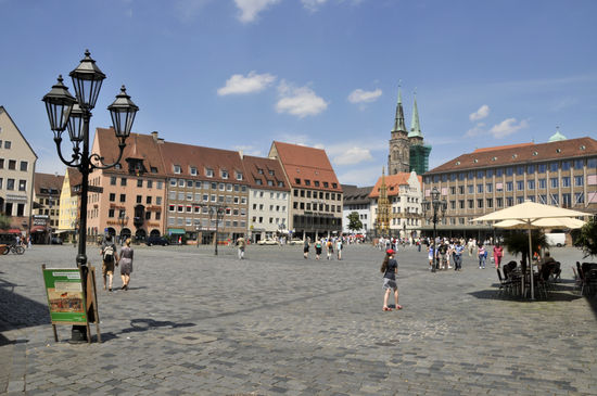 Main Market Square Hauptmarkt Nuremberg Germany Editorial Stock Photo ...