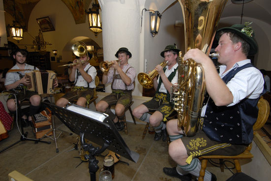 Bavarian Band Wearing Their Famous Lederhosen Editorial Stock Photo ...