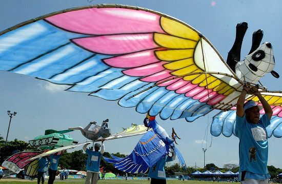 Filipinos Parade Colorful Kites Different Shapes Editorial Stock Photo ...