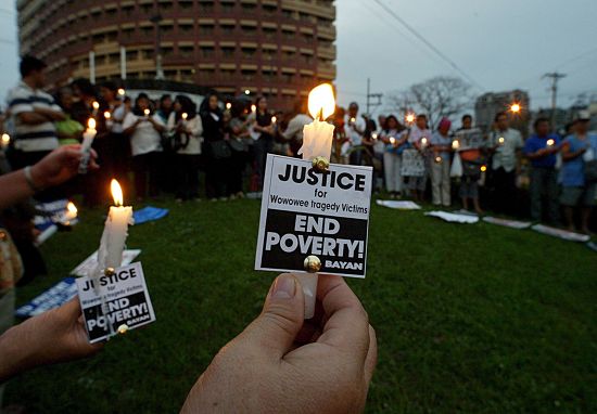 Filipino Activists Hold Candles Protest Statements Editorial Stock ...
