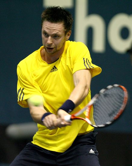 Robin Soderling Sweden Returns Ball Novak Editorial Stock Photo - Stock ...