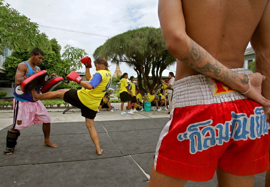 Thai Prisoners Practise Thai Boxing Part Editorial Stock Photo - Stock ...