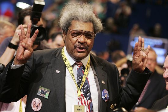 Boxing Promoter Don King Raises His Editorial Stock Photo - Stock Image ...