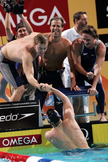 Us Swimmers Daniel Ketchum L Chad Editorial Stock Photo - Stock Image ...