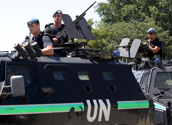 United Nation Un Peacekeeping Force Soldiers Editorial Stock Photo ...