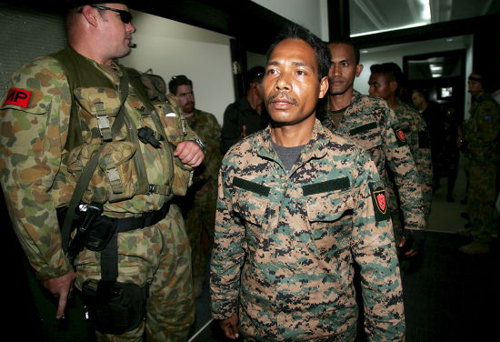 Australian Peacekeeper Soldiers Guard East Timor Editorial Stock Photo ...