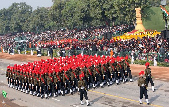 Indian Soldiers Rajputana Riffles March During Editorial Stock Photo ...