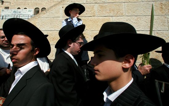 Jewish Boy Wears Large Dress Fedora Editorial Stock Photo - Stock Image ...