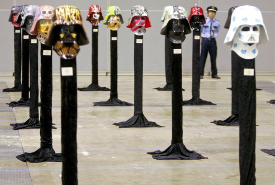 Security Guard Stands Among Rows Decorated Editorial Stock Photo ...