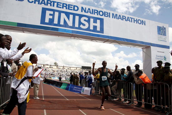 Winner Mens Event Nairobi Standard Chartered Editorial Stock Photo ...