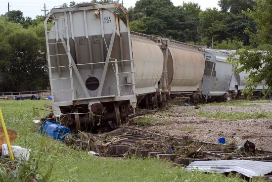 Empty Rail Tanker Cars Sit Askew Editorial Stock Photo - Stock Image ...