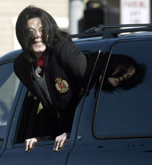 Pop Star Michael Jackson Leans Out Editorial Stock Photo - Stock Image ...