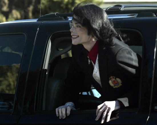 Pop Star Michael Jackson Leans Out Editorial Stock Photo - Stock Image ...