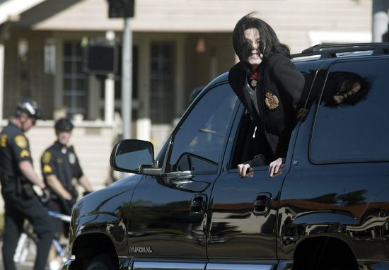 Pop Star Michael Jackson Leans Out Editorial Stock Photo - Stock Image ...