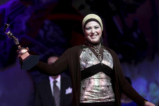 Egyptian Actress Sabrin Poses Photographers Her - Foto de stock de ...