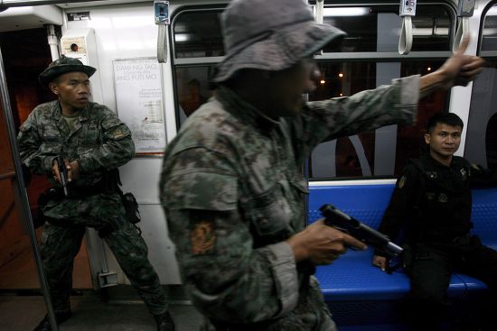 Members Philippine Special Action Forces Saf - Foto de stock de ...