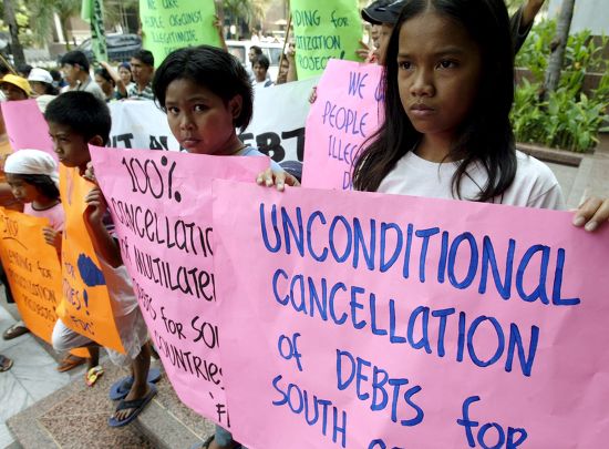 Filipino Children Hold Protest Placards During Editorial Stock Photo ...