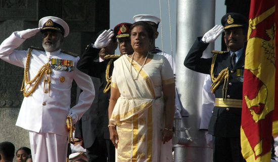 Sri Lankan President Chandrika Bandaranaike Kumaratunga Editorial Stock ...