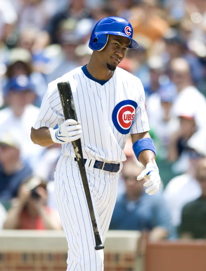 Chicago Cubs Outfielder Eric Patterson Reacts Editorial Stock Photo ...
