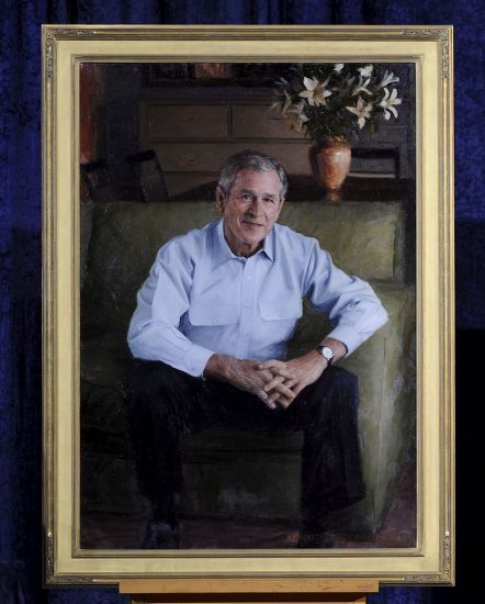 Us President George W Bushs Portrait Editorial Stock Photo - Stock ...