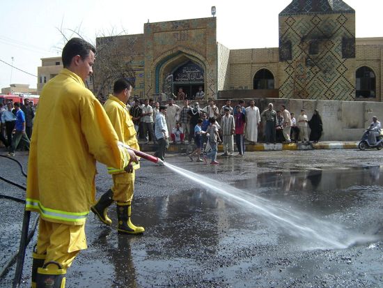 Members Iraqi Civil Defense Clean Scene Editorial Stock Photo - Stock ...