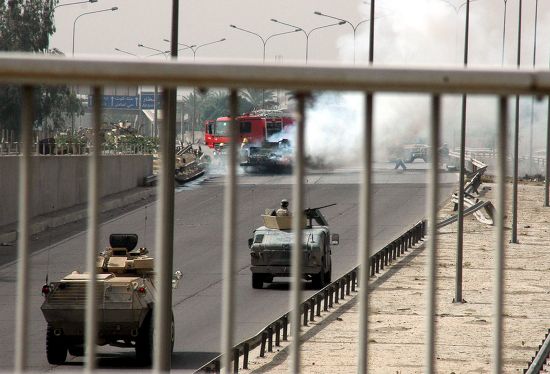 Smoke Billows Us Army Humvee After Editorial Stock Photo - Stock Image | Shutterstock
