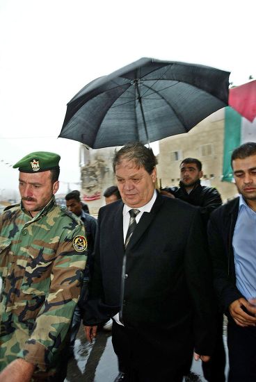 Interim Palestinian President Rawhi Fattouh Leave Editorial Stock Photo ...