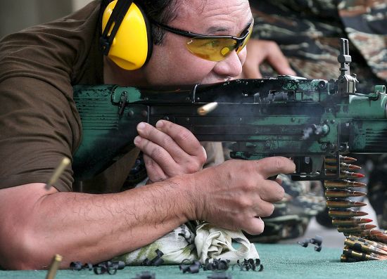 Bullet Shells Eject M60 Machine Gun Editorial Stock Photo - Stock Image ...
