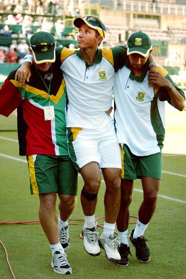 South Africas Jeff Coetzee C Carried Editorial Stock Photo - Stock ...