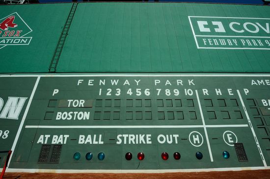 View Scoreboard Portions Outfield Wall Know Editorial Stock Photo ...