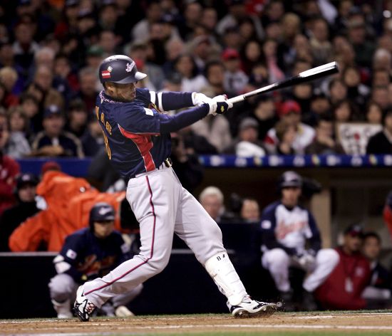Japanese Third Baseman Toshiaki Imae Hits Editorial Stock Photo - Stock ...