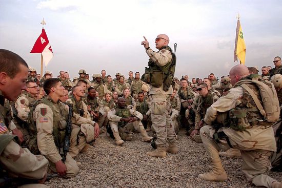 Lt Col Peter Newell Addresses His Editorial Stock Photo - Stock Image ...