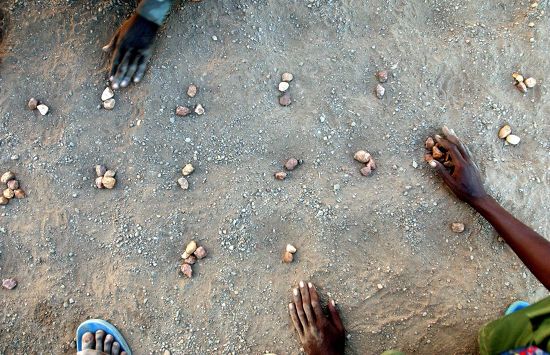 Hands Feet Men Playing Ajua Traditional Editorial Stock Photo - Stock ...
