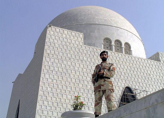 Pakistani Ranger Stands Alert During Pakistan Editorial Stock Photo ...