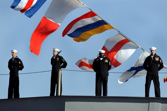 U S Navy Sailors Stand Attention Editorial Stock Photo - Stock Image ...