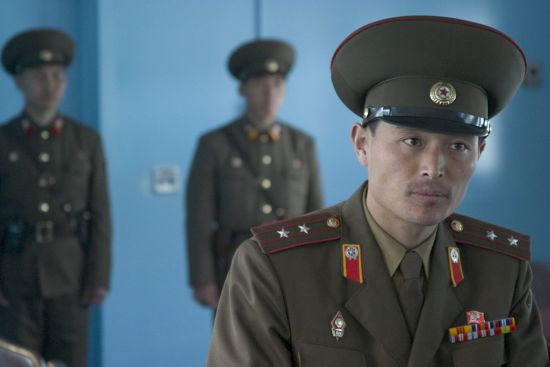 Korean Peoples Army Officer Explains Dprk Editorial Stock Photo - Stock ...