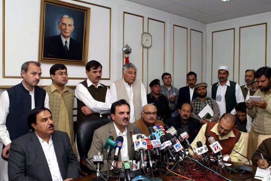 Amir Haider Hoti 2l Seated Chief Editorial Stock Photo - Stock Image ...